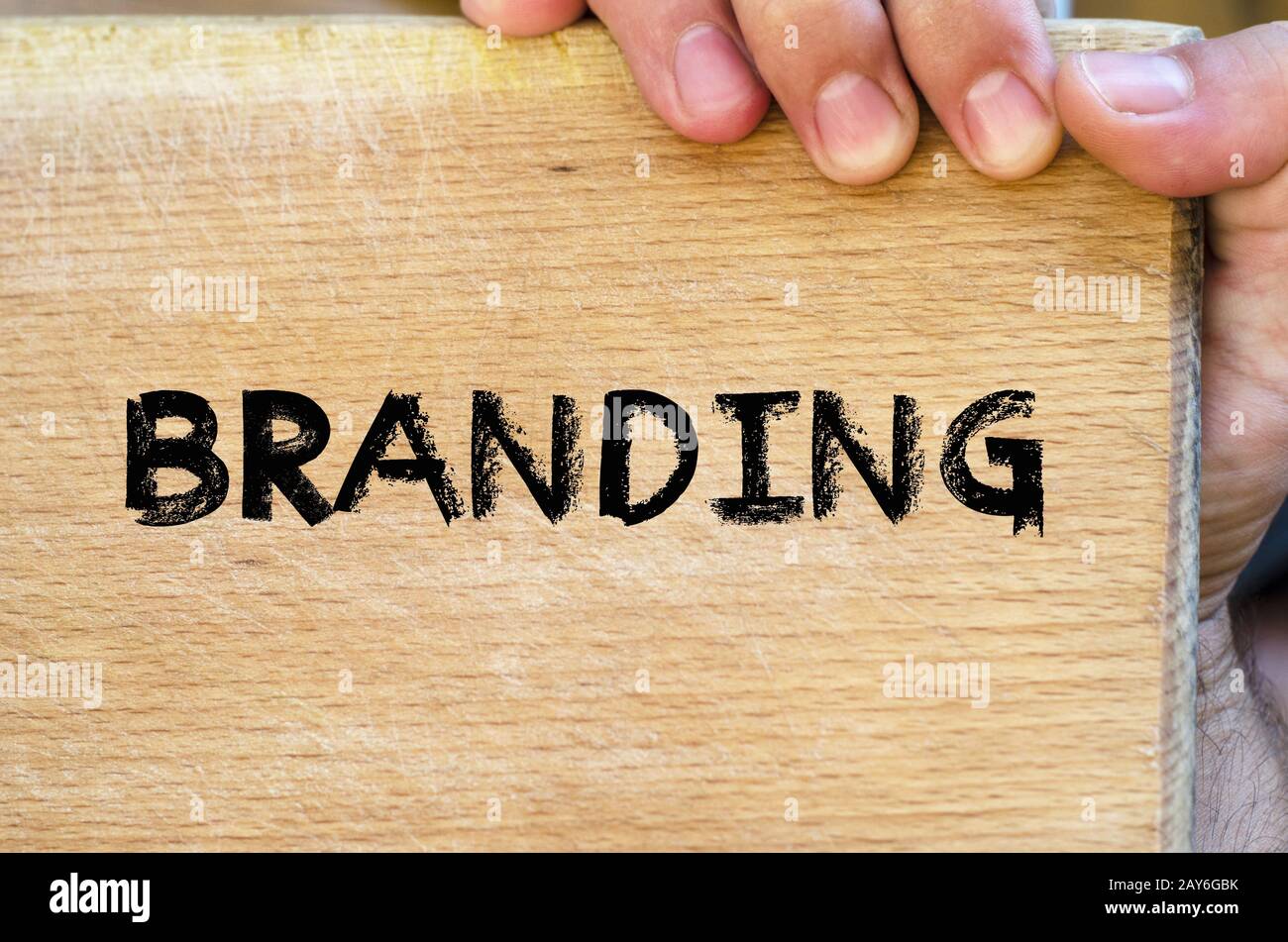 Branding text concept Stock Photo - Alamy