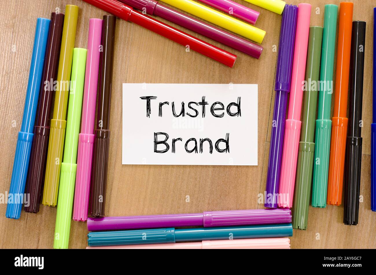 Trusted brand text concept Stock Photo - Alamy