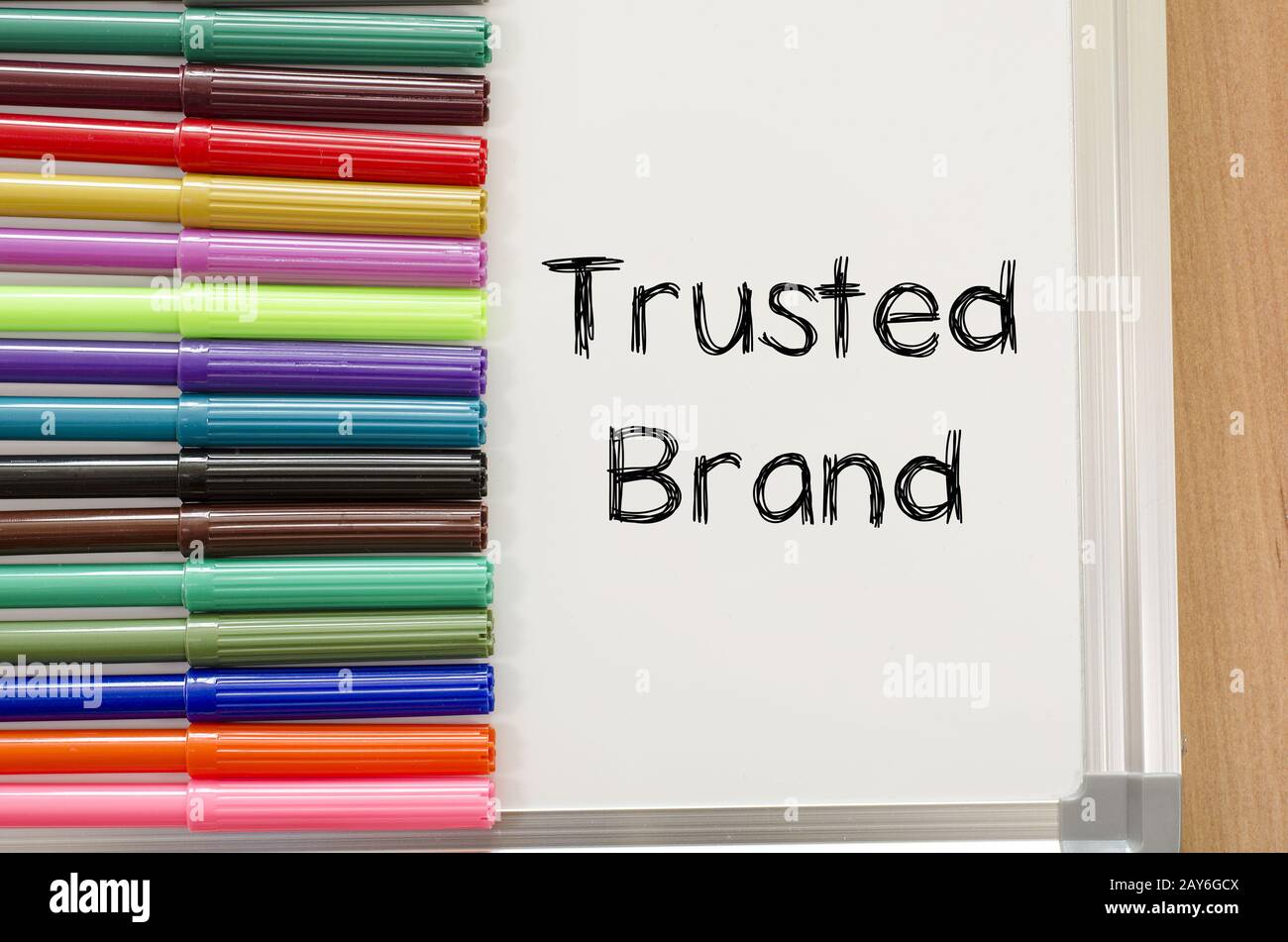 Trusted brand text concept Stock Photo - Alamy
