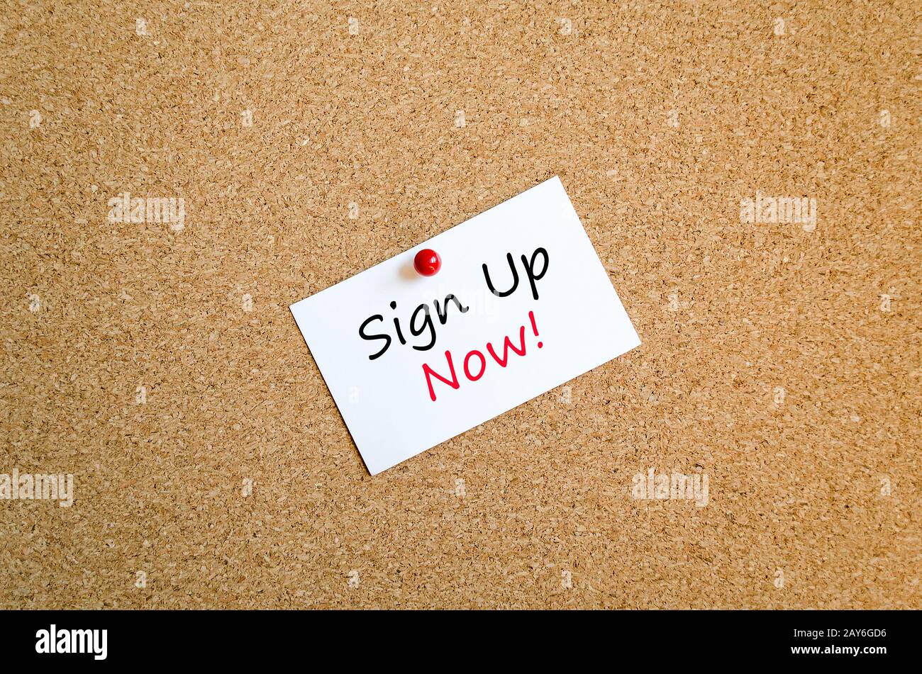 Sign up now text concept Stock Photo - Alamy