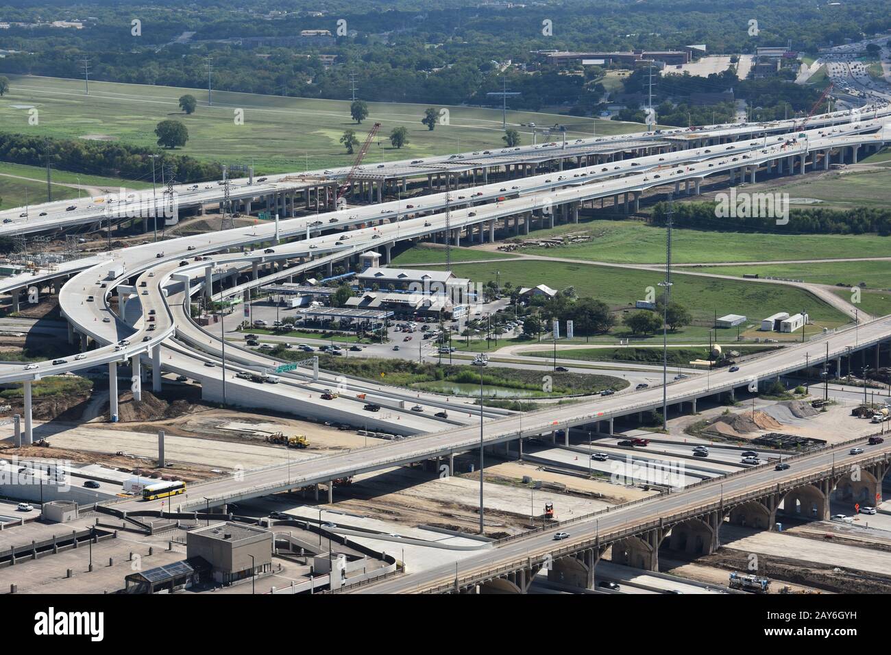 Reunion tower dallas aerial hi-res stock photography and images - Alamy