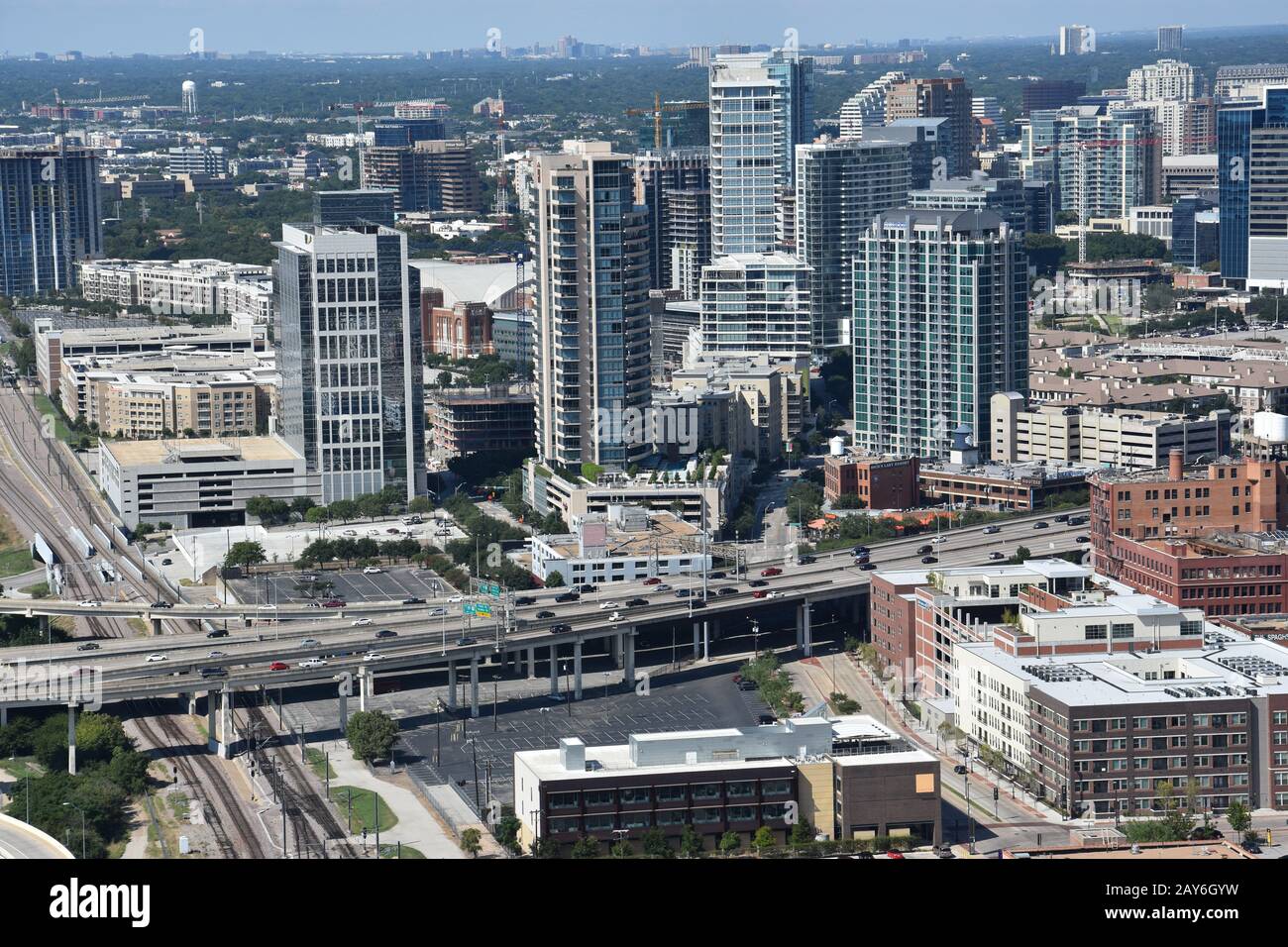 Dallas reunion tower observation deck hi-res stock photography and ...