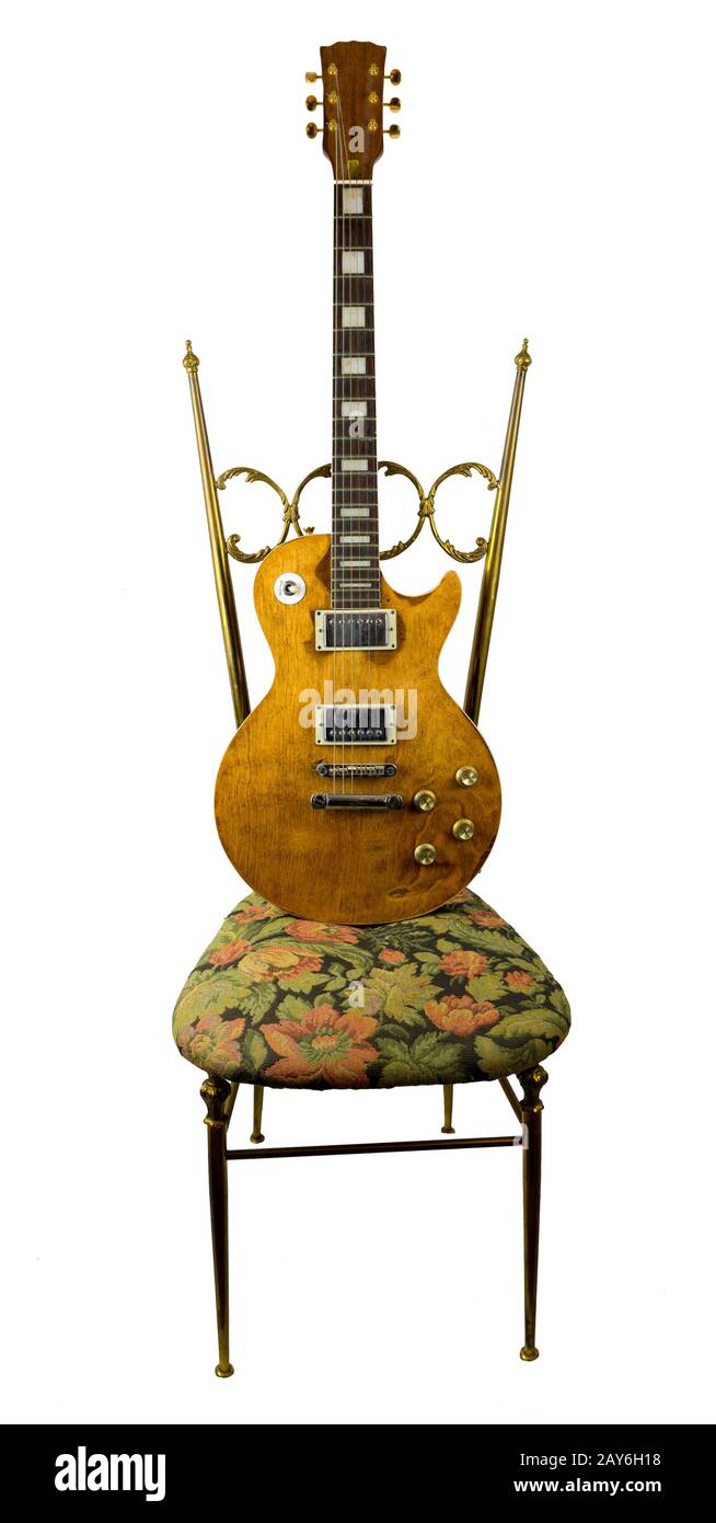 Chair and guitar Cut Out Stock Images & Pictures - Alamy