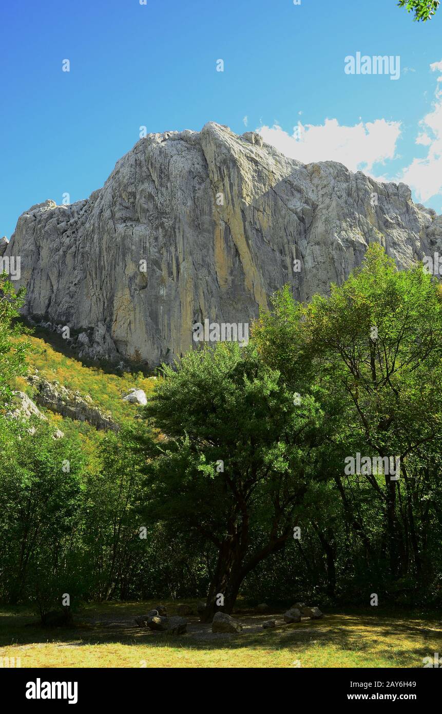 landscape, canyon, gorge, ravine, paklenica, national park, croatia ...