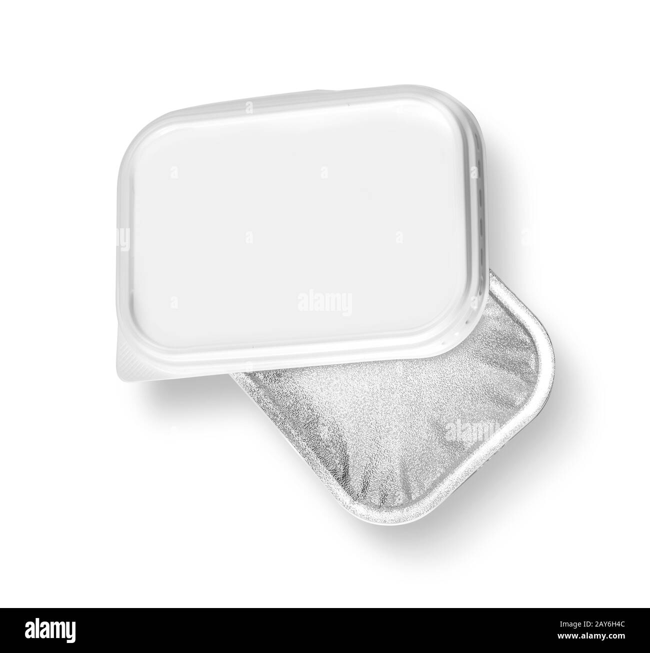 container for butter, melted cheese or margarine spread. isolated over ...
