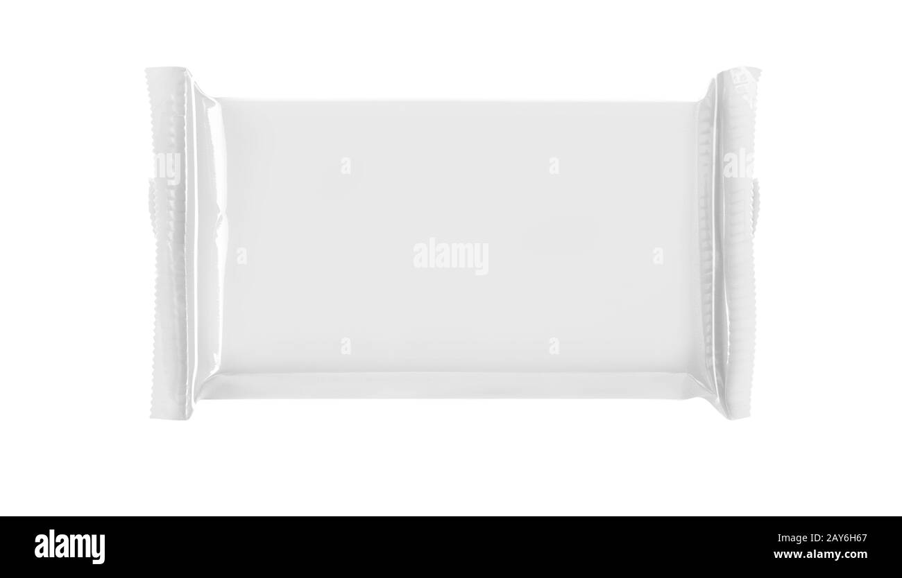 White plastic pouch food package isolated on white background Stock ...