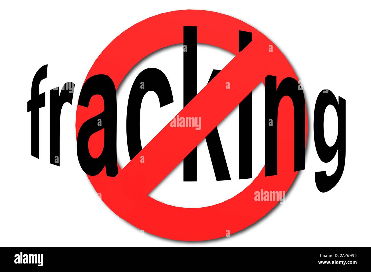 Stop fracking sign in red Stock Photo - Alamy