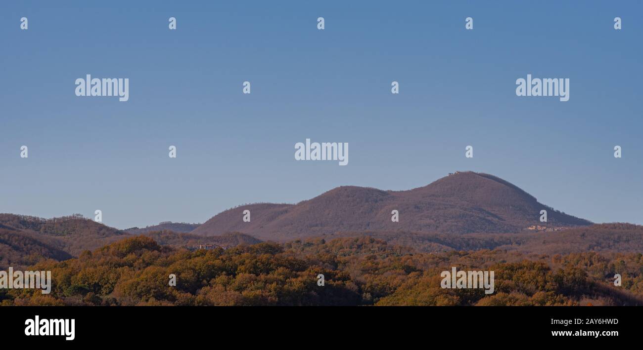 Campania, Italy. Roccamonfina Regional Park. Spectacular winter ...