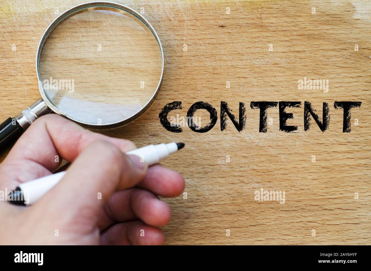 Content text concept Stock Photo - Alamy