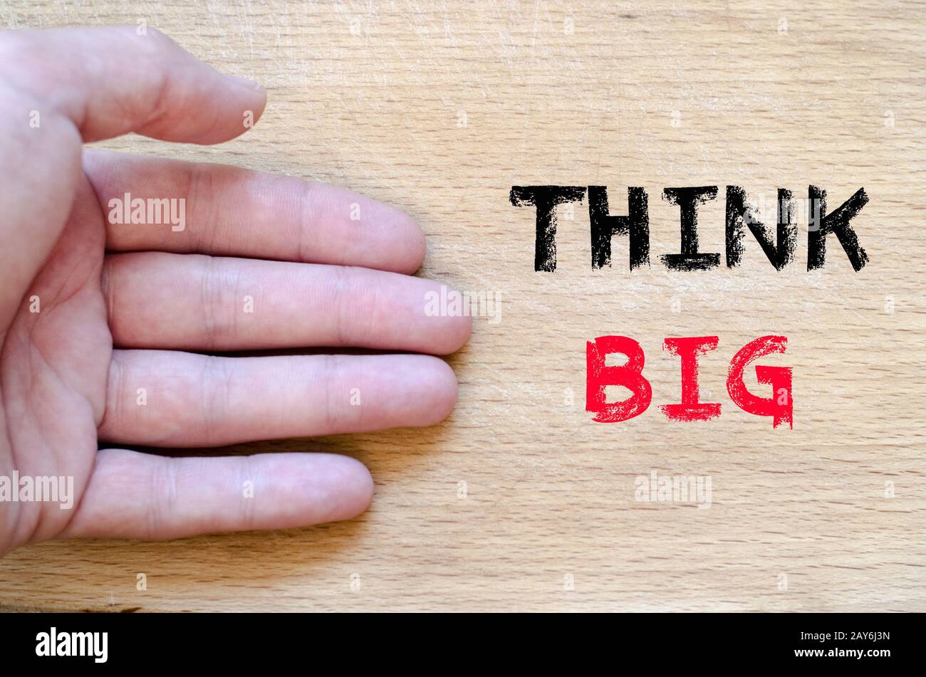 Think big text concept Stock Photo - Alamy