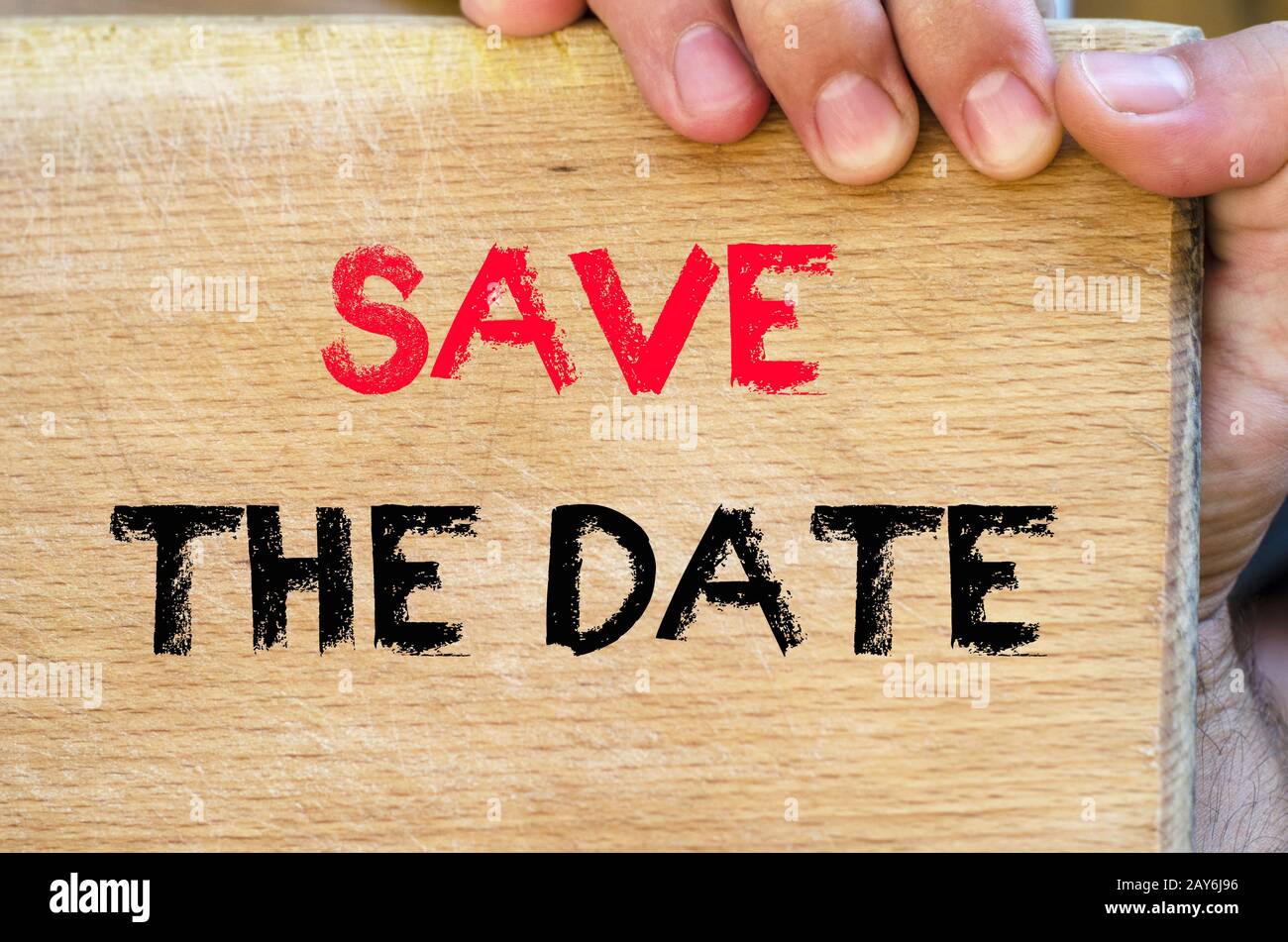 Save the date text concept Stock Photo - Alamy