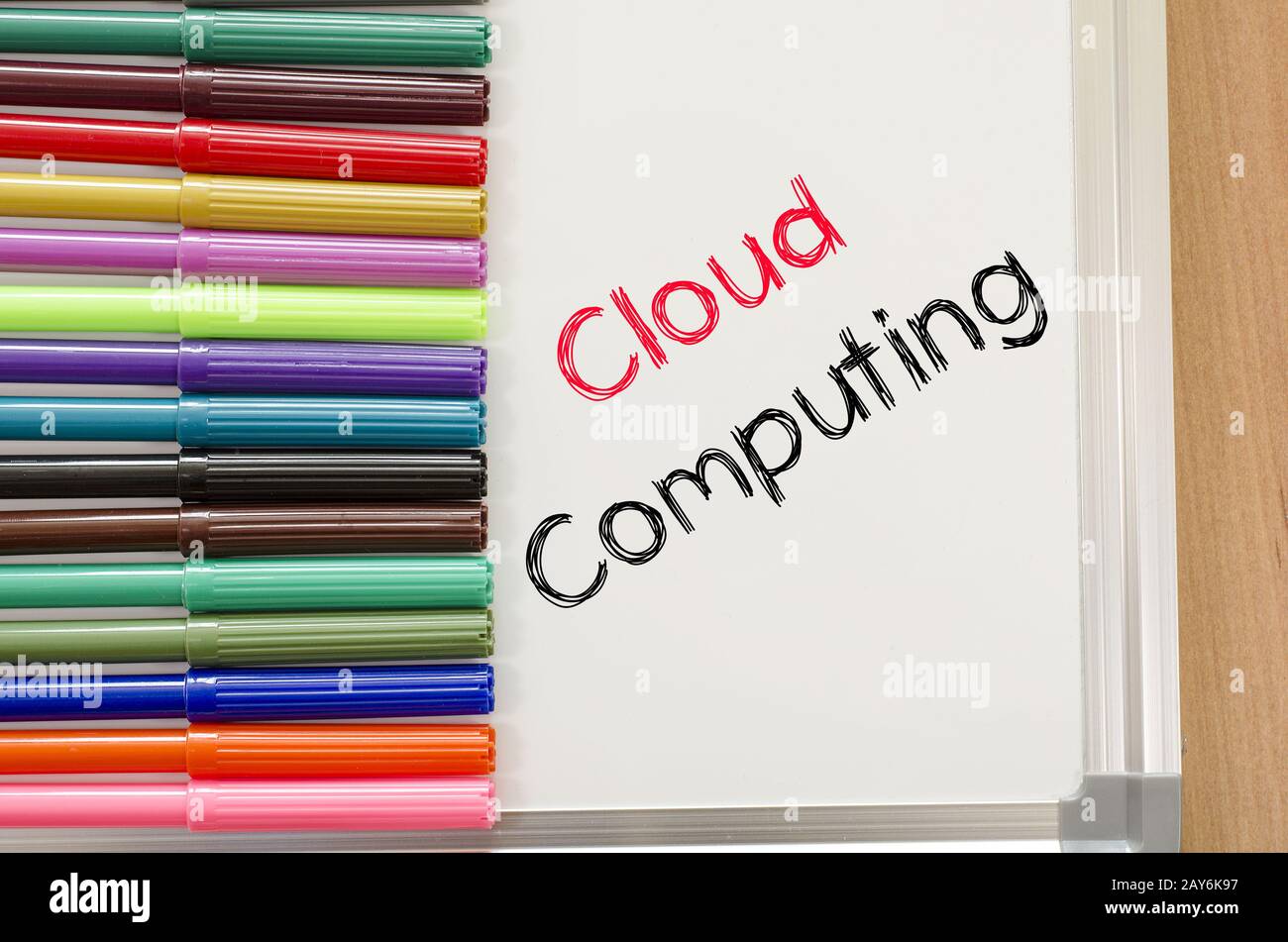 Cloud computing text concept Stock Photo - Alamy