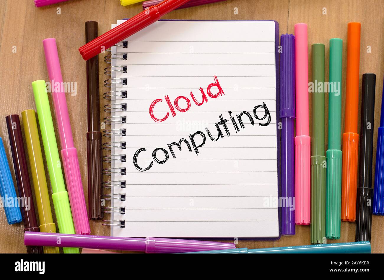 Cloud computing text concept Stock Photo - Alamy