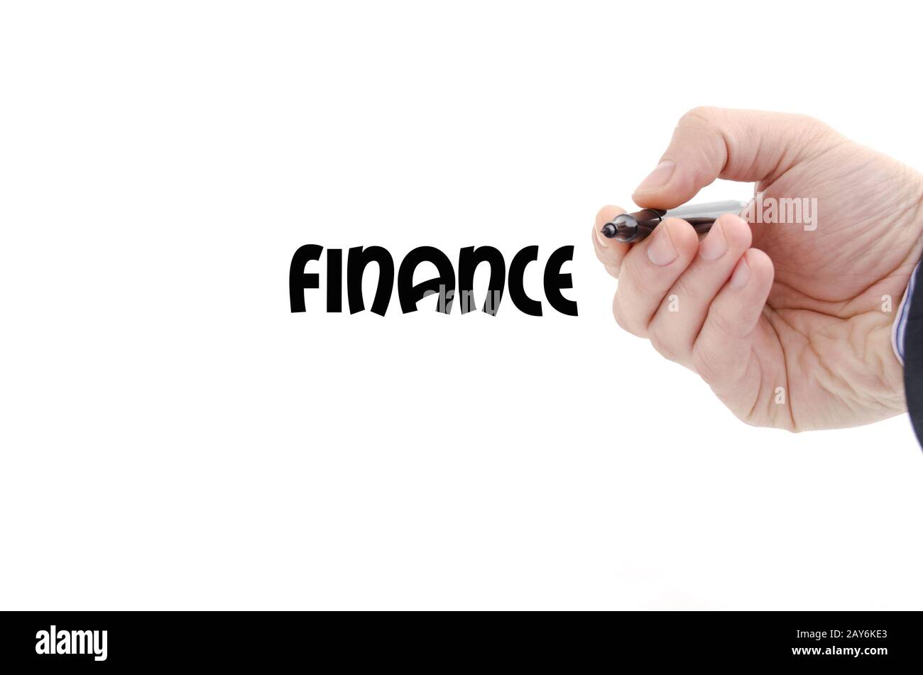 Finance text concept Stock Photo - Alamy