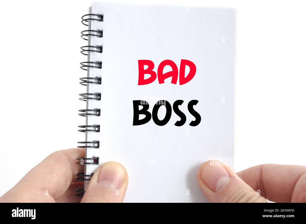 Bad boss text concept Stock Photo - Alamy