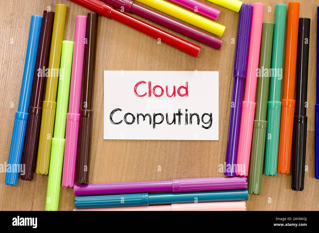 Cloud computing text concept Stock Photo - Alamy
