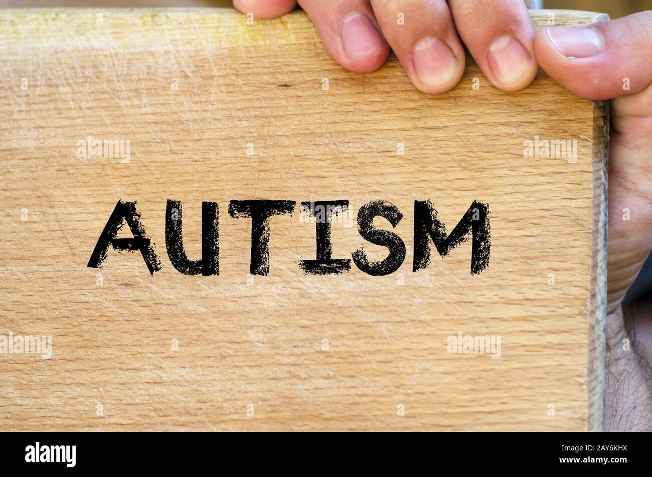 Autism text concept Stock Photo - Alamy