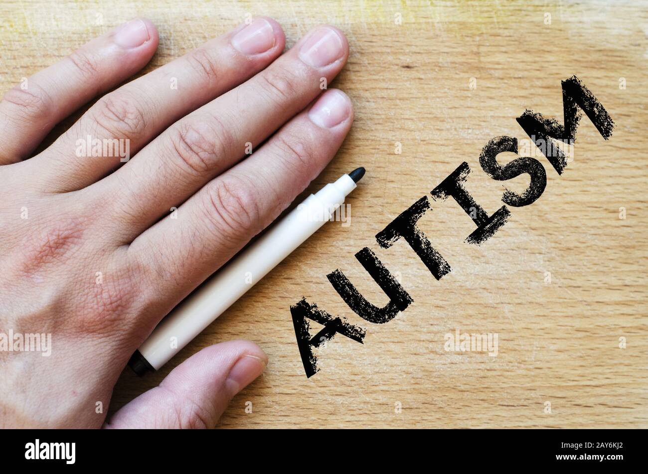 Autism text concept Stock Photo - Alamy