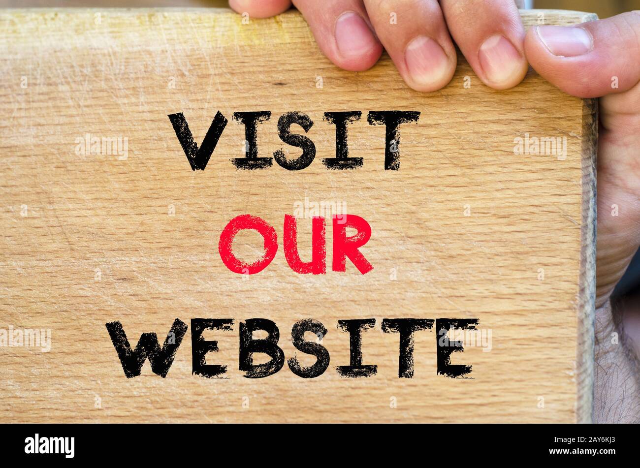 Visit our website text concept Stock Photo - Alamy