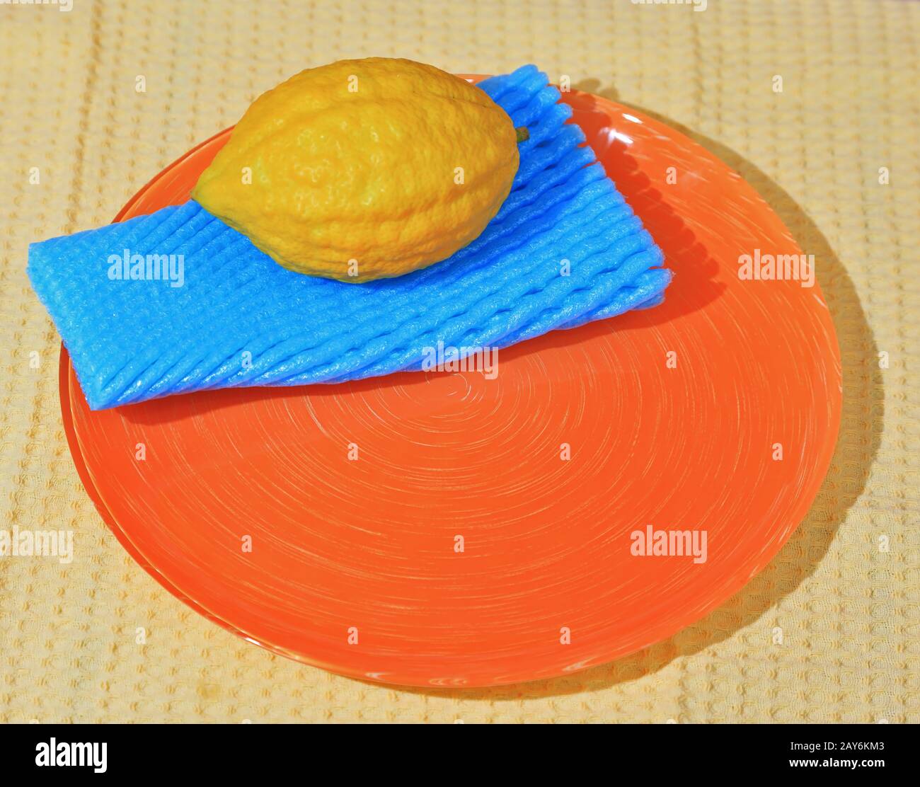 Citron - etrog - fruit for Jewish holiday of Sukkot Stock Photo - Alamy