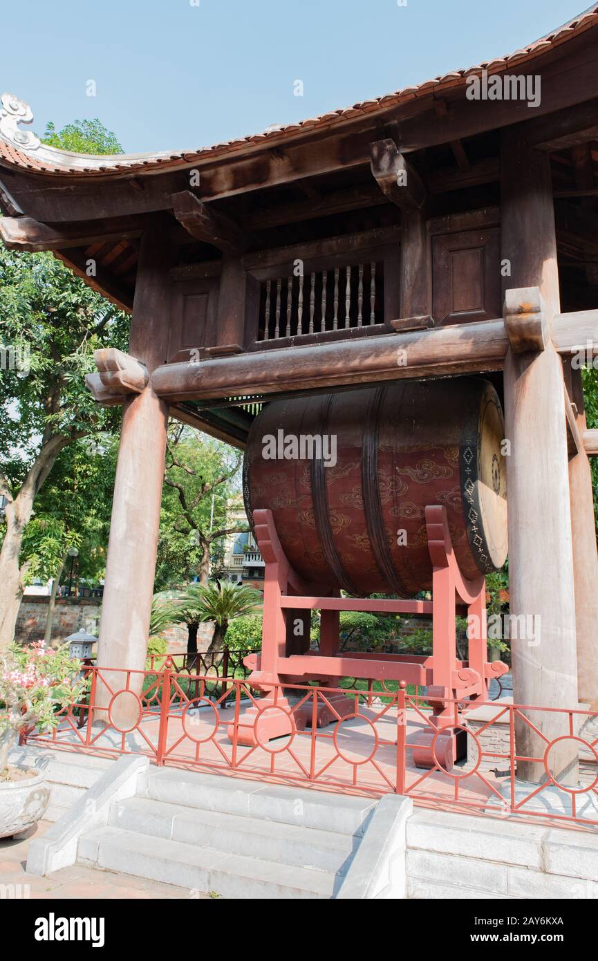 Temple of Literature, the van Mieu, in the centre of Hanoai Stock Photo ...