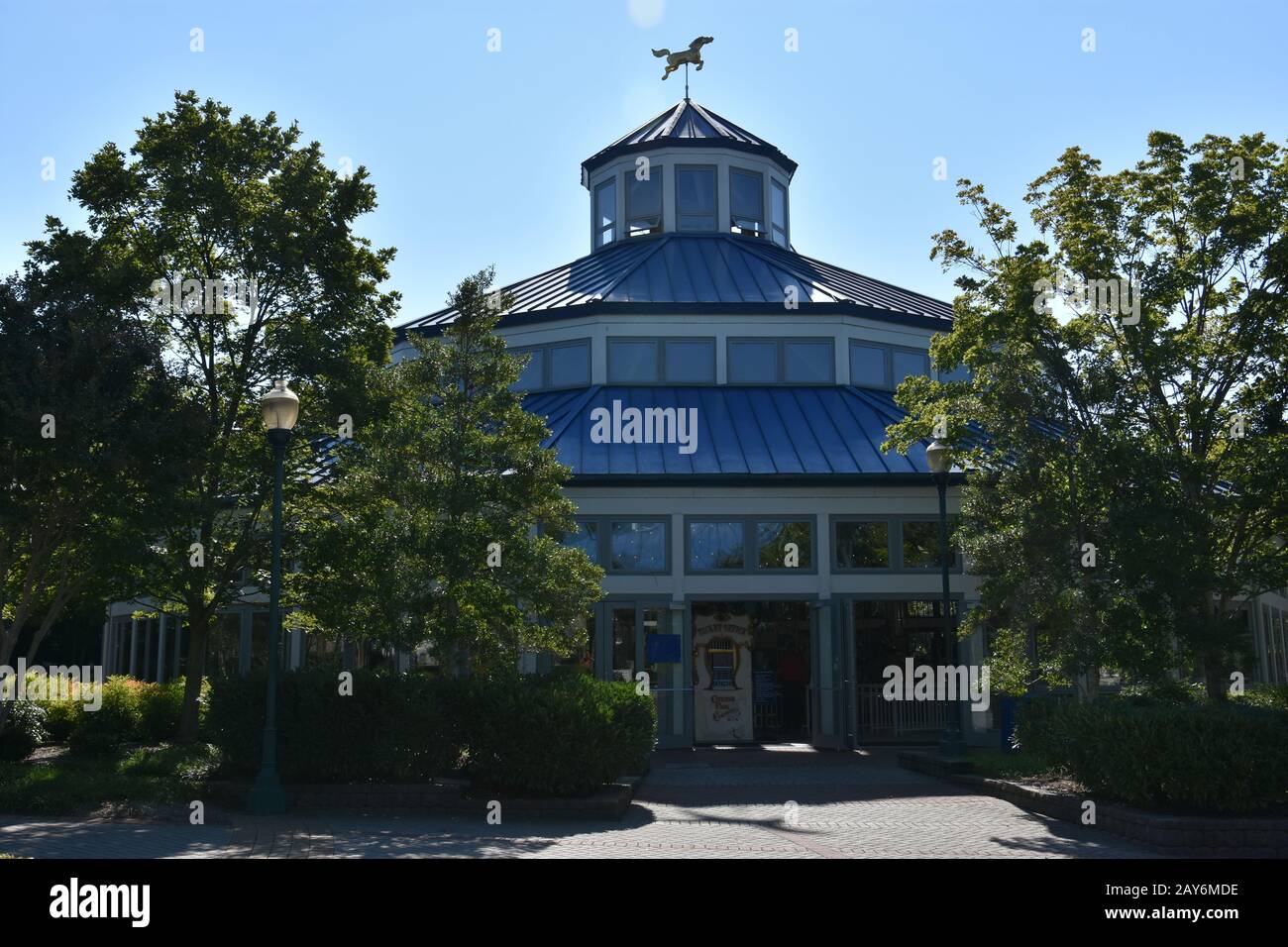 The 1894 Antique Carousel at Coolidge Park in Chattanooga, Tennessee ...