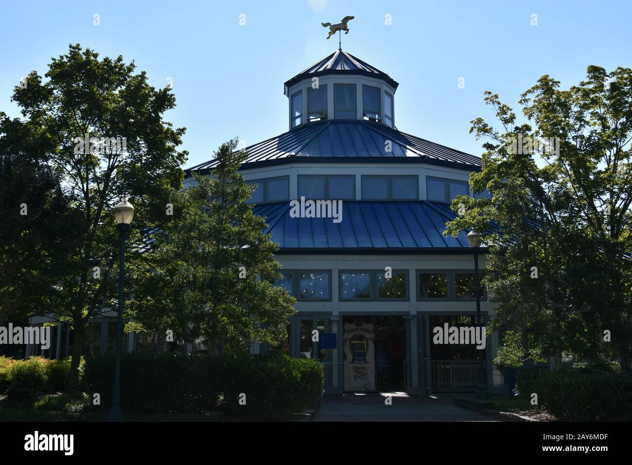 The 1894 Antique Carousel at Coolidge Park in Chattanooga, Tennessee ...