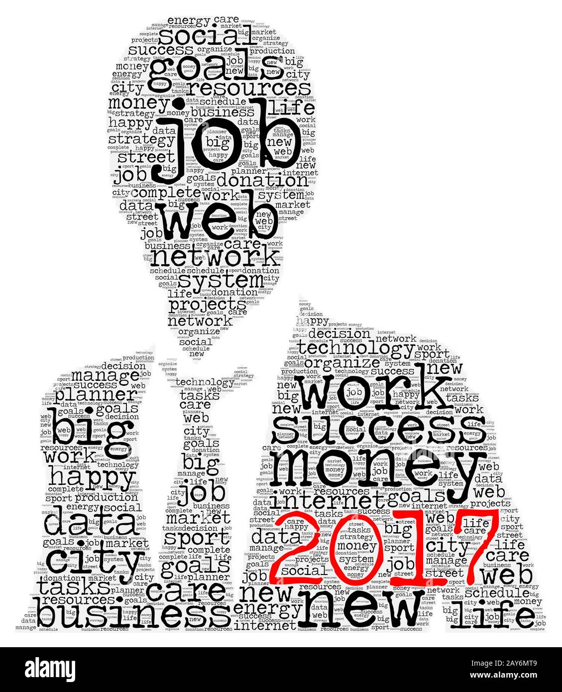 Business 2017 word cloud concept Stock Photo - Alamy