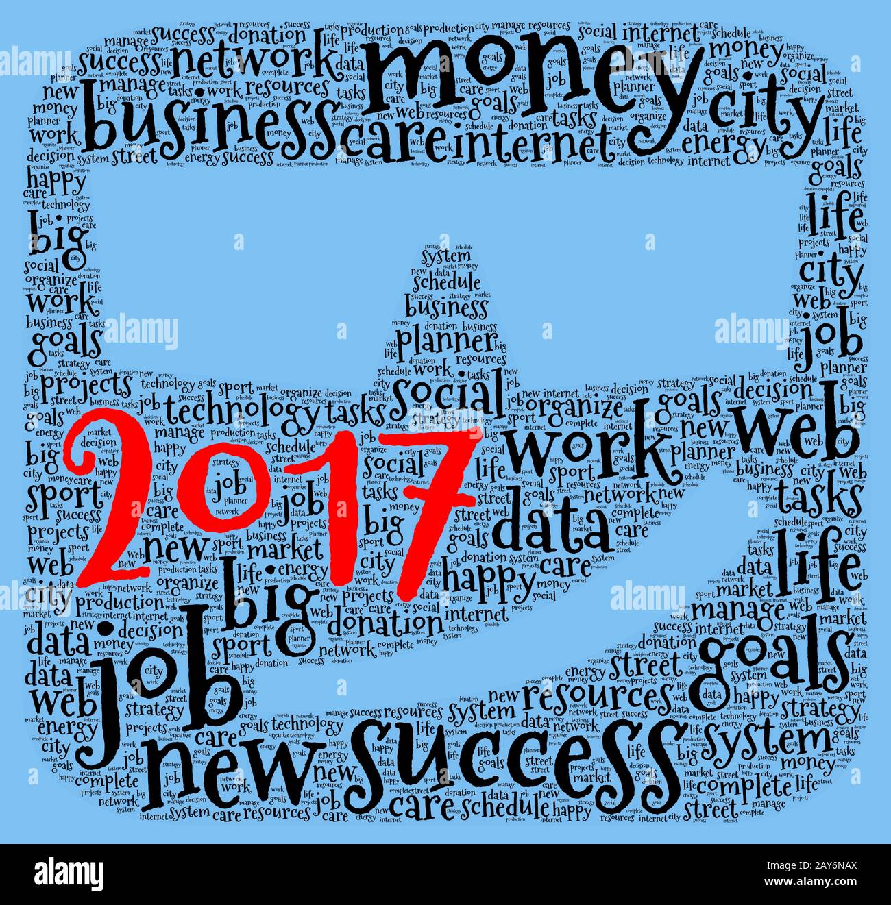 Business 2017 word cloud concept Stock Photo - Alamy