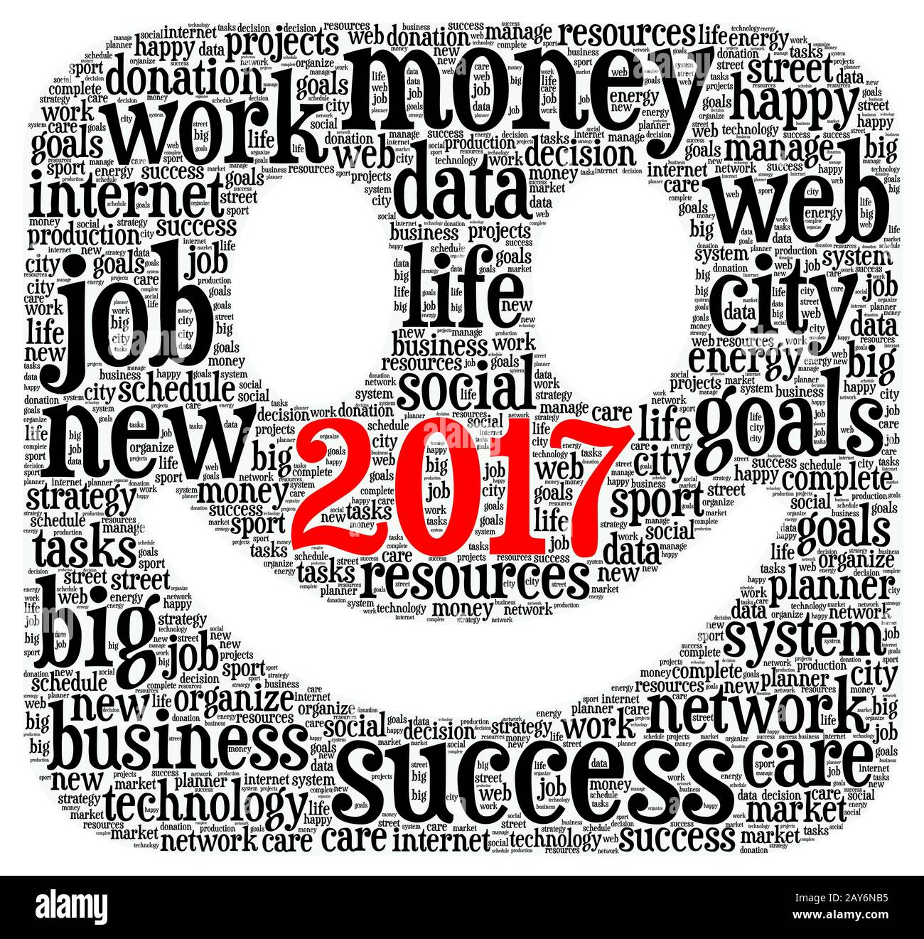 Business 2017 word cloud concept Stock Photo - Alamy