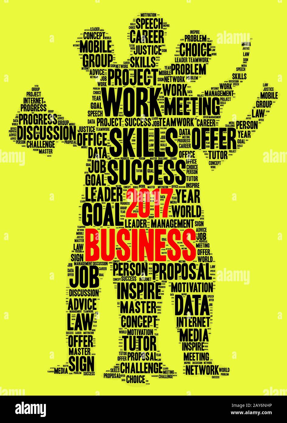 Business 2017 word cloud concept Stock Photo - Alamy