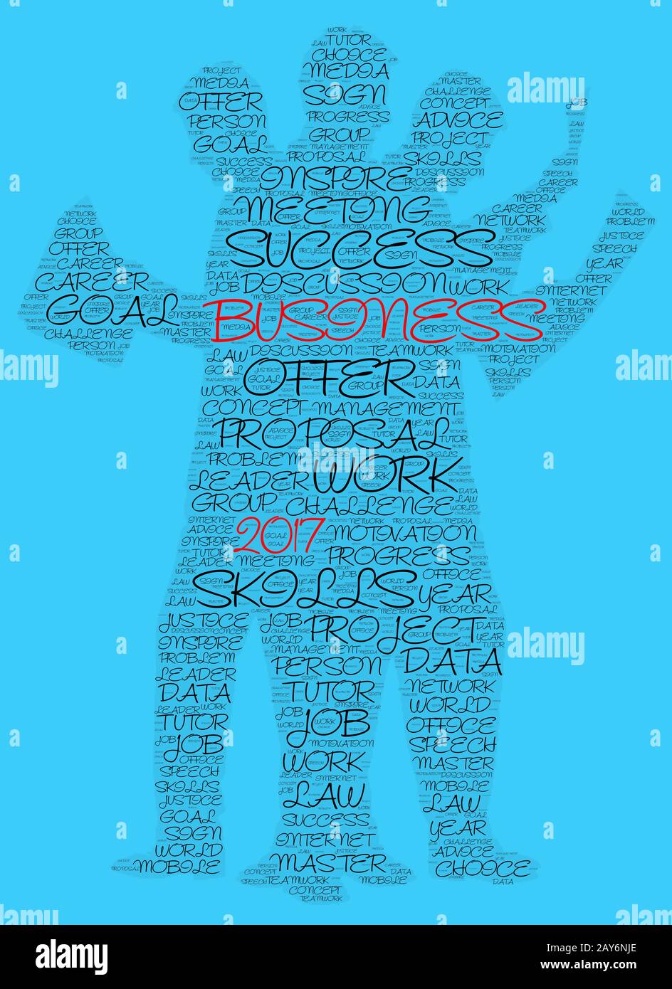Business 2017 word cloud concept Stock Photo - Alamy