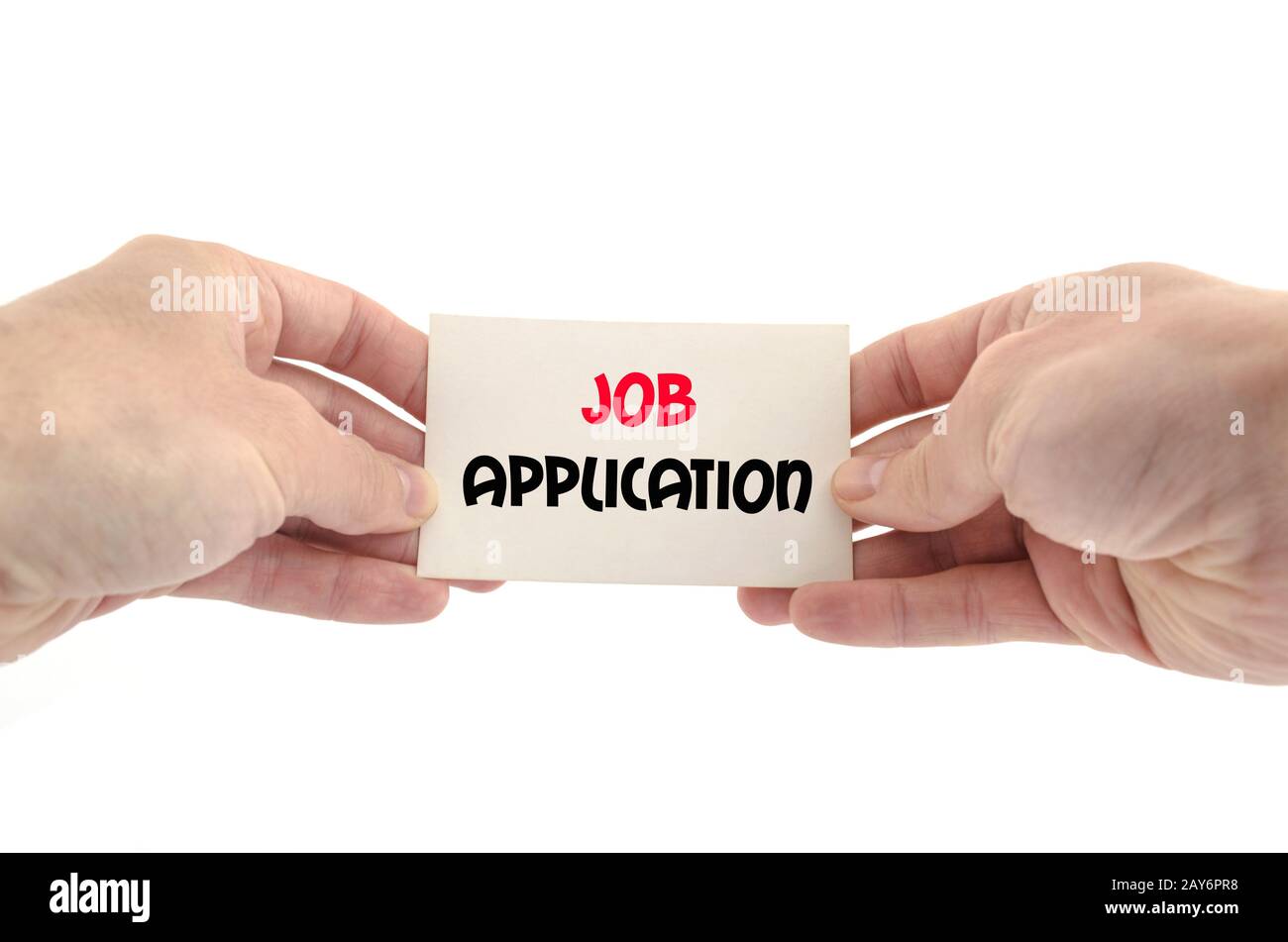 Job application text concept Stock Photo - Alamy
