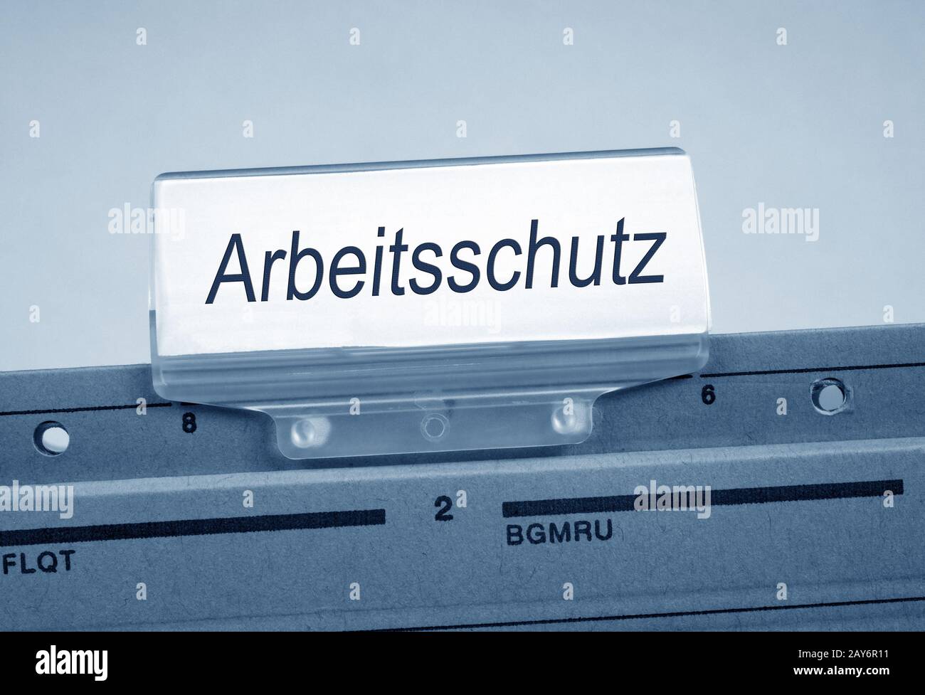 Industrial safety folders in the office Stock Photo - Alamy