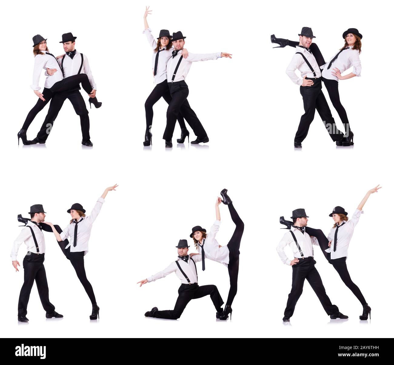 Pair of dancers dancing modern dances Stock Photo - Alamy