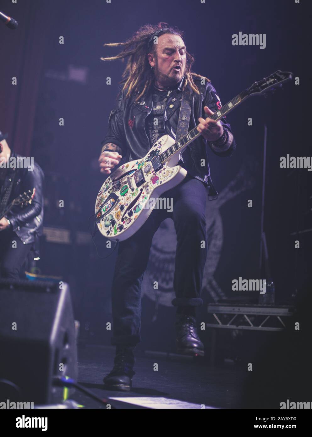 Ginger wildheart, singer/ guitarist from the wildhearts live at o2 ritz ...