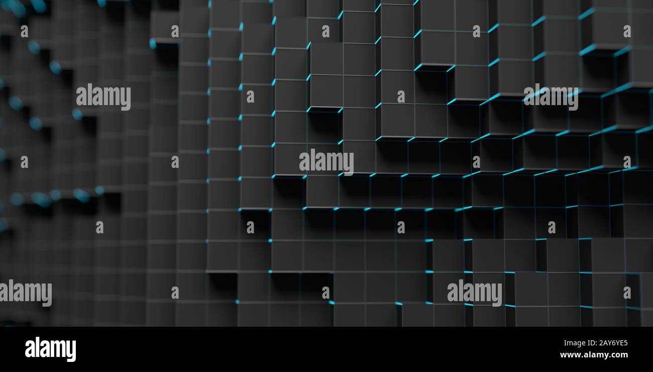 Abstract 3d render, modern geometric background design Stock Photo - Alamy