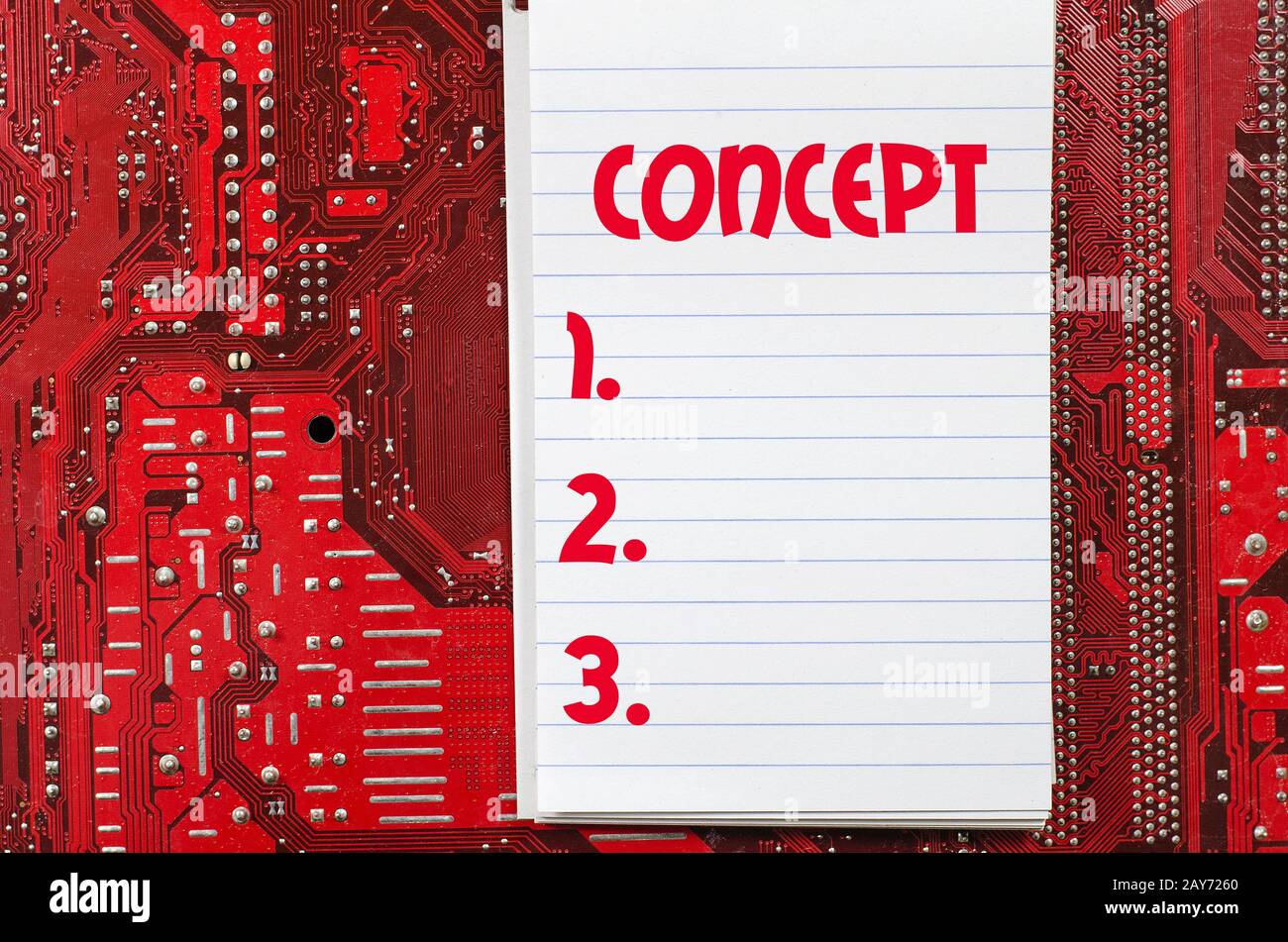 Concept text concept over computer background Stock Photo - Alamy
