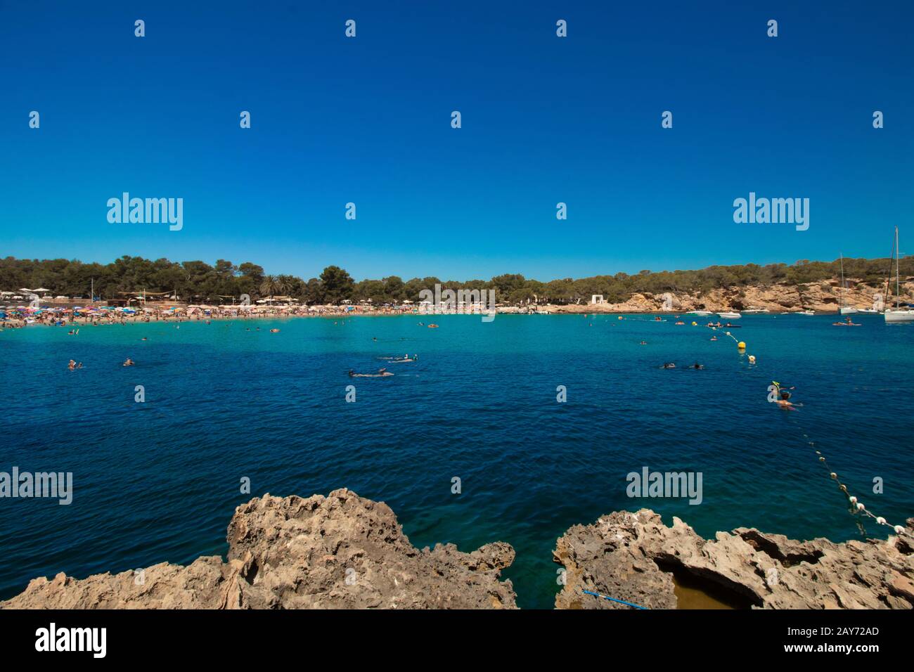Island Ibiza-cala bassa Stock Photo - Alamy