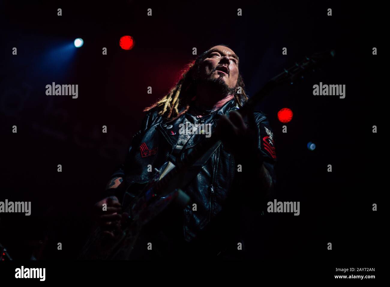 Ginger wildheart, singer/ guitarist from the wildhearts live at o2 ritz ...