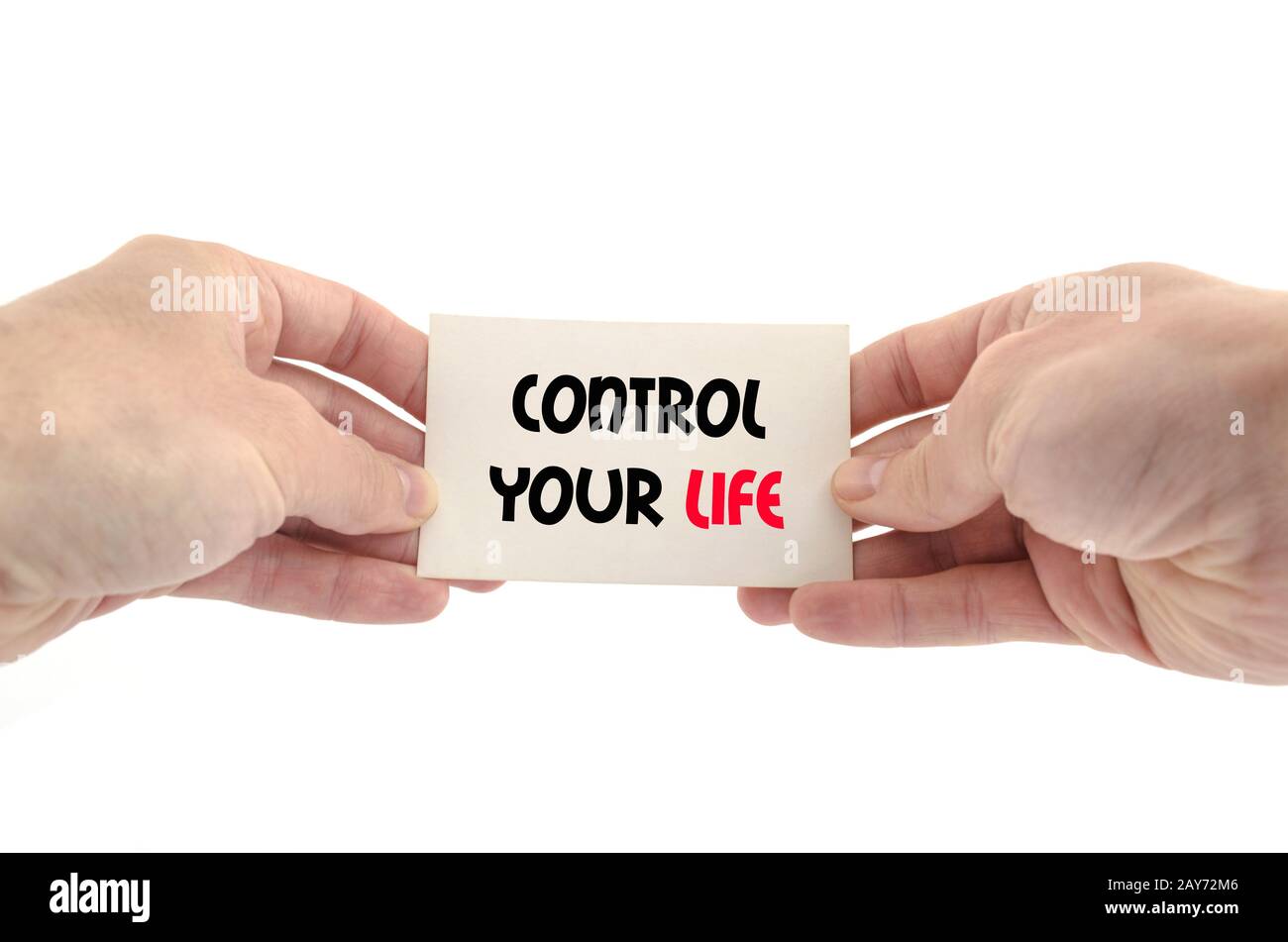 Control your life text concept Stock Photo - Alamy