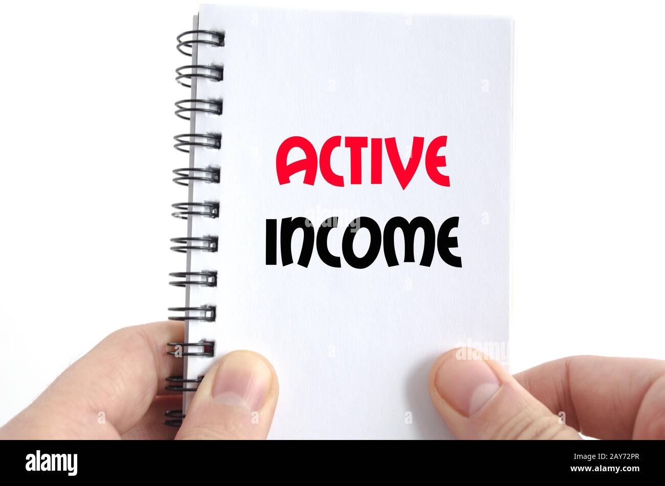 Active income text concept Stock Photo - Alamy