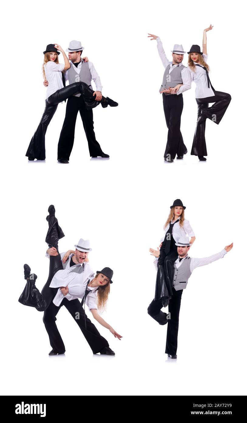 Pair of dancers dancing modern dances Stock Photo - Alamy