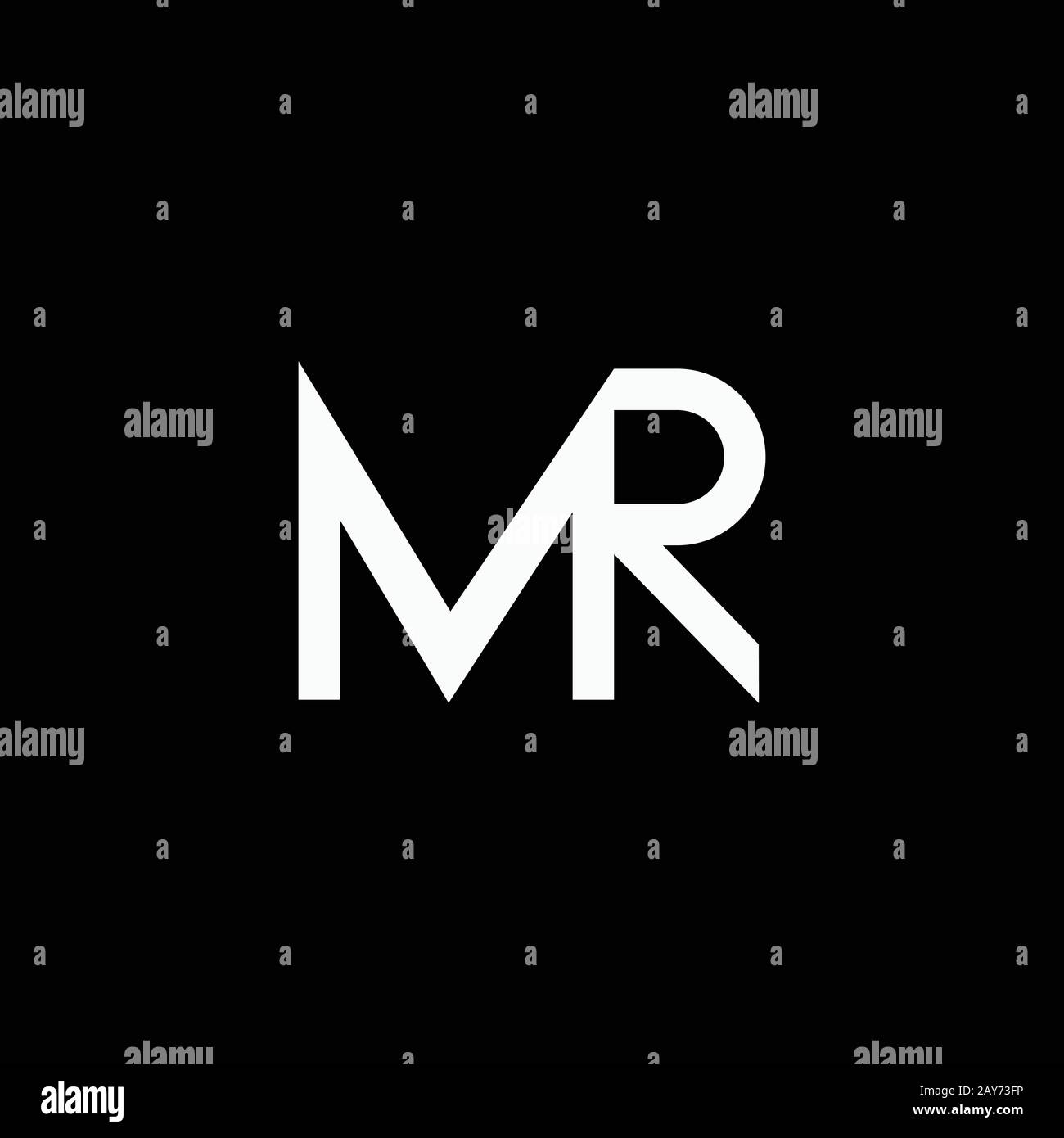 mr letter logo design Stock Vector Image & Art - Alamy