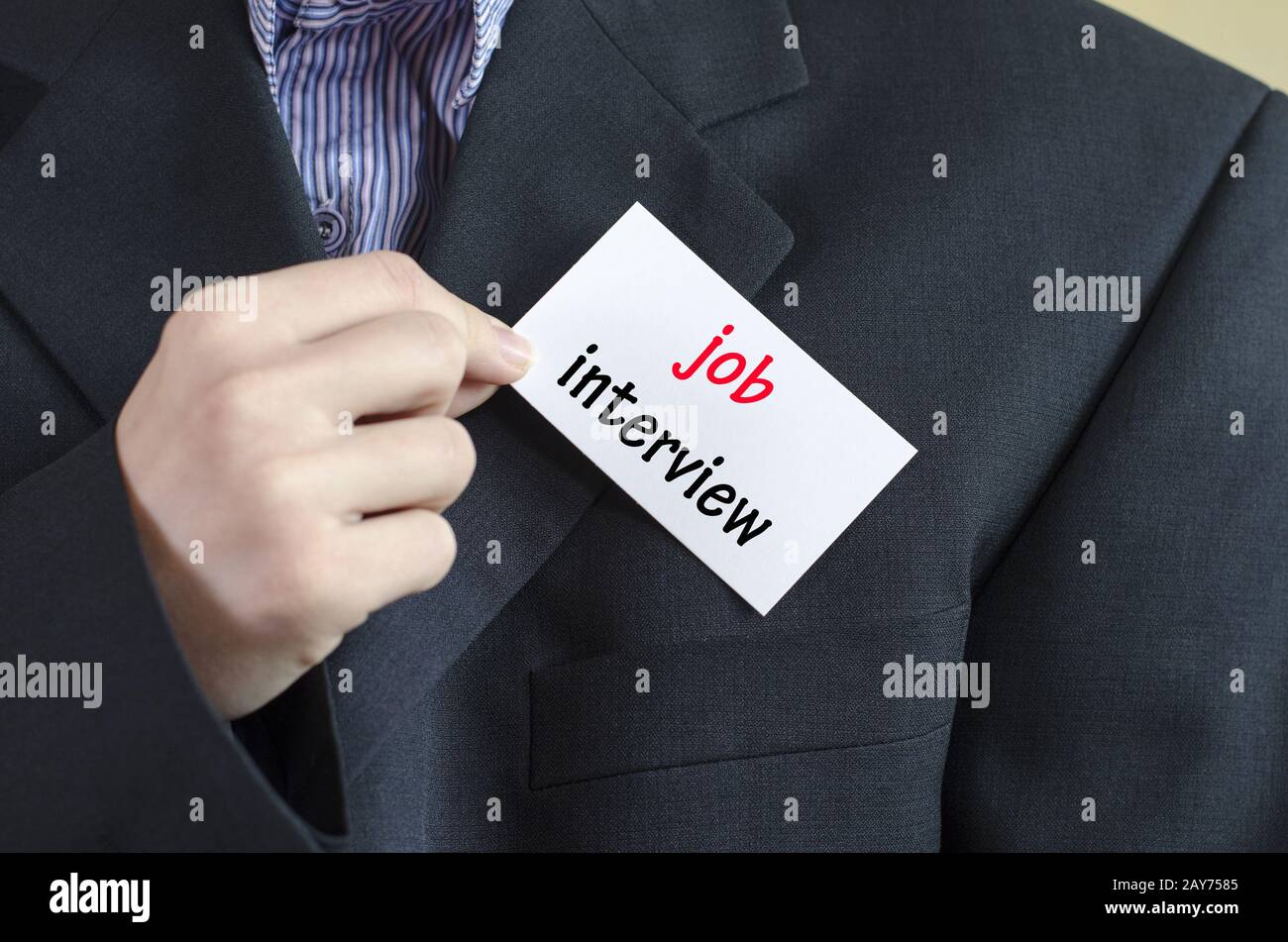 Job interview text concept Stock Photo - Alamy