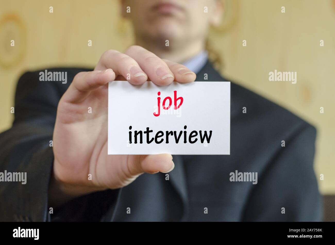 Job interview text concept Stock Photo - Alamy