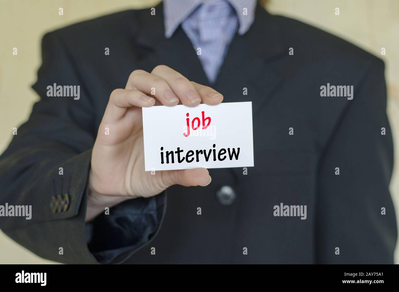 Job interview text concept Stock Photo - Alamy