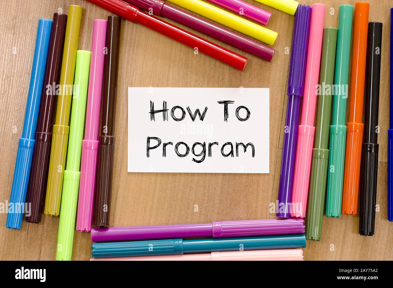 How to program text concept Stock Photo - Alamy
