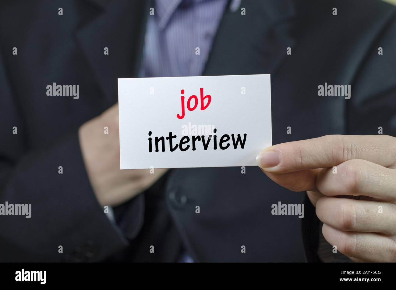 Job interview text concept Stock Photo - Alamy