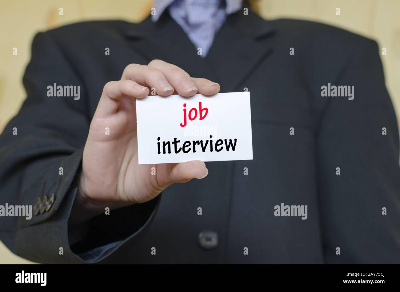 Job interview text concept Stock Photo - Alamy